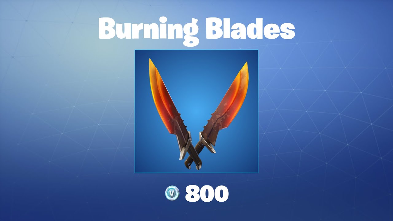 Burning Blades | Fortnite Pickaxe - YouTube