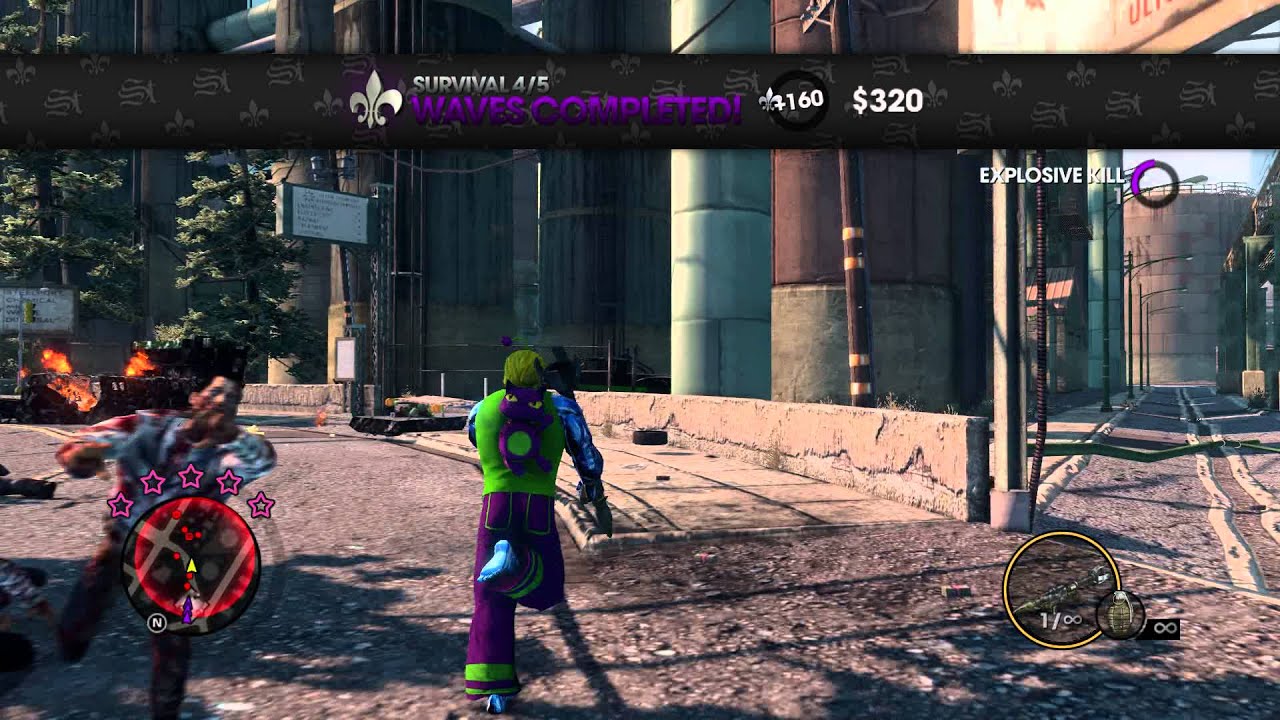 Saints Row The Third - Zombie and Luchadores Fun - YouTube