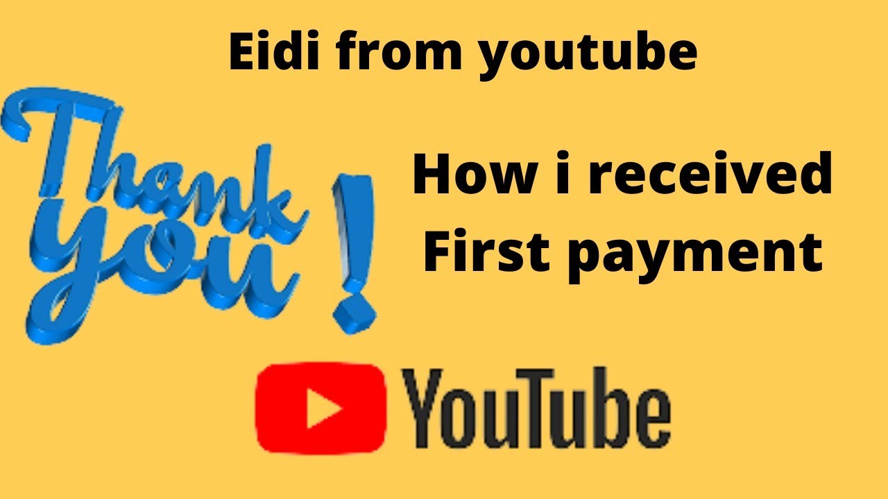how i received 1st youtube payment l youtube payment l you tube earning ...