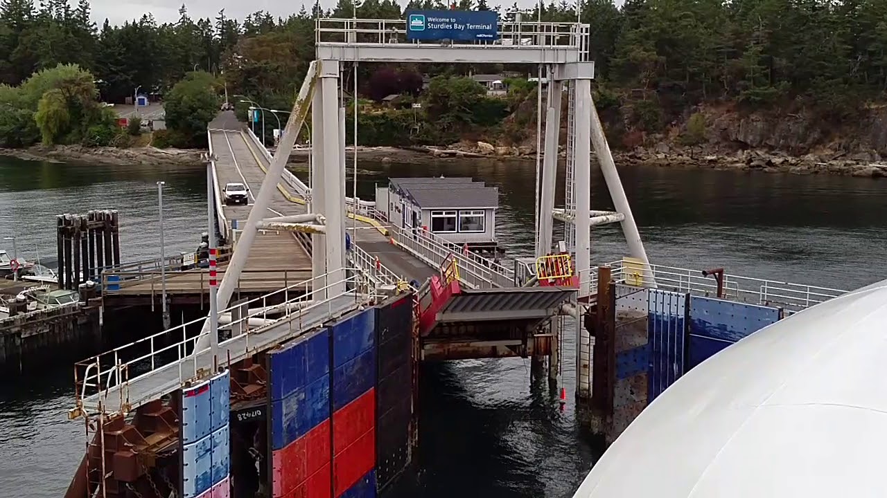 BC Ferry Salish Orca Approaching Sturdies Bay Terminal, Galiano Island ...