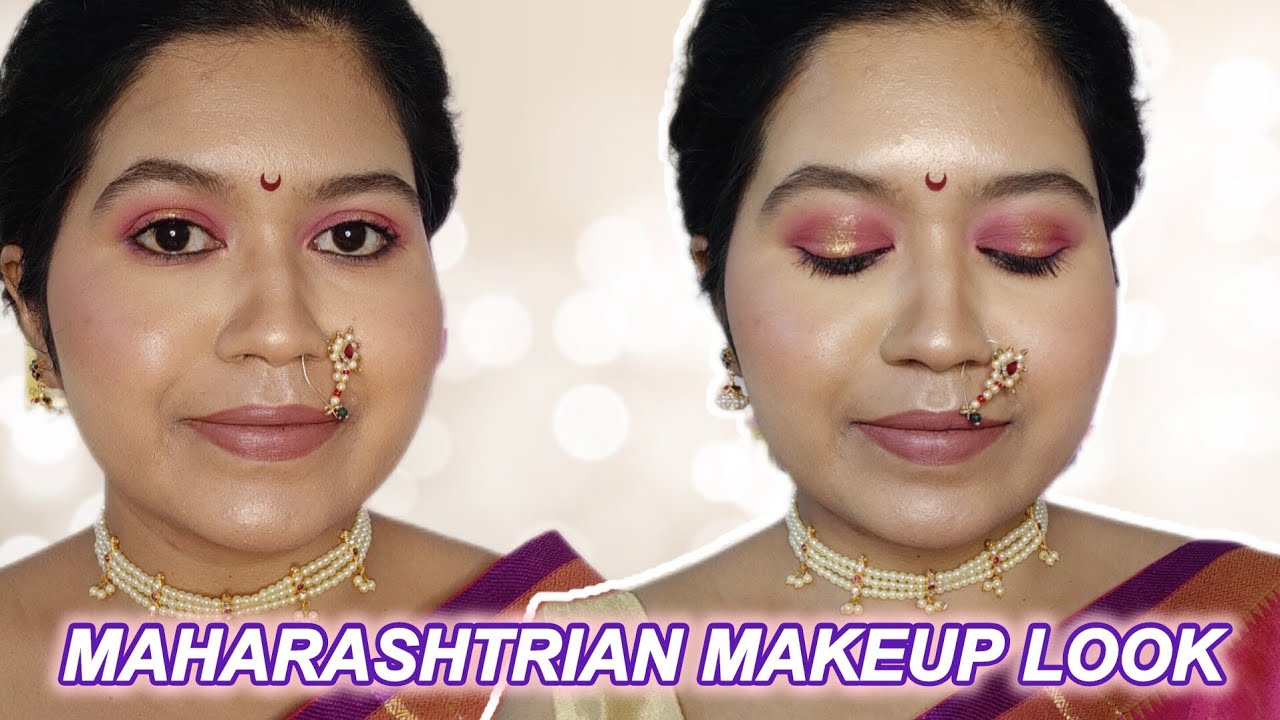 TRADITIONAL MAHARASHTRIAN makeup look | MARATHI makeup look | Indian ...