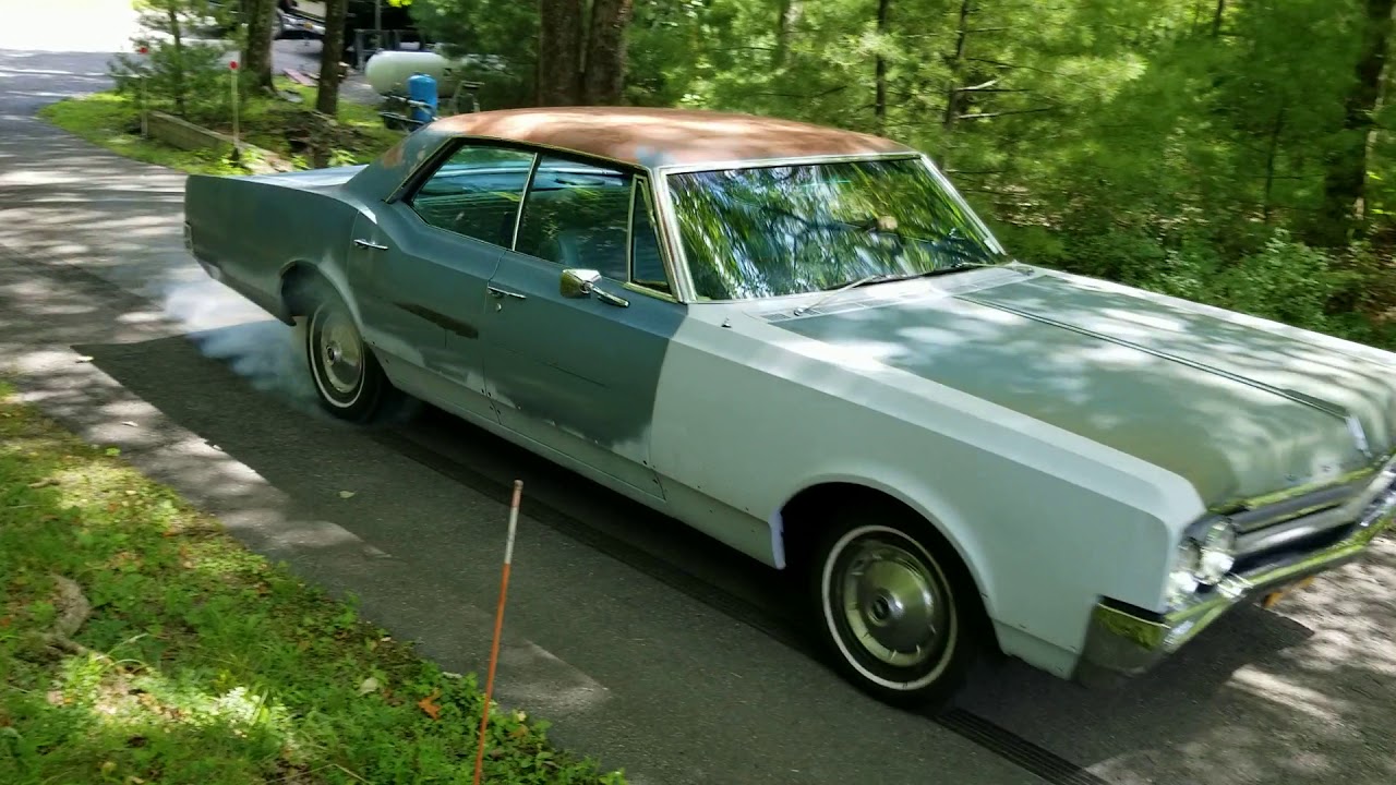 1965 Oldsmobile Delta 88 Burnout 425-4 bbl - YouTube