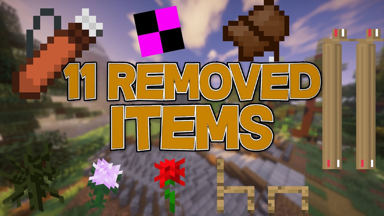 11 REMOVED ITEMS - Rediscovering Minecraft #3 - YouTube