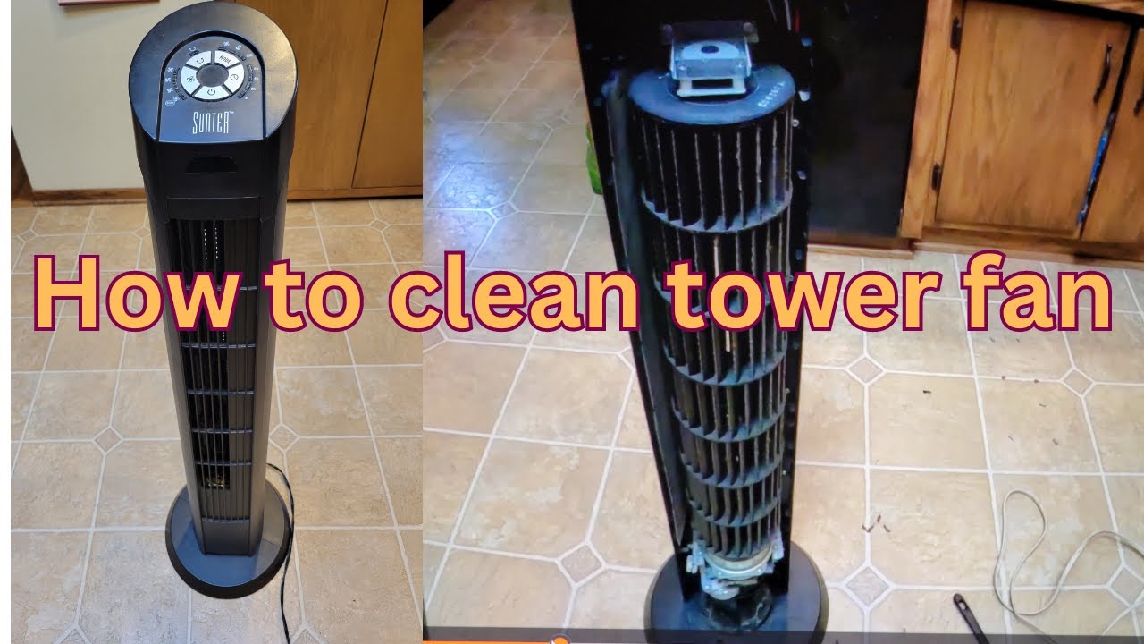 How To Clean Dirty Sunter Tower Fan #towerfan #fans - YouTube