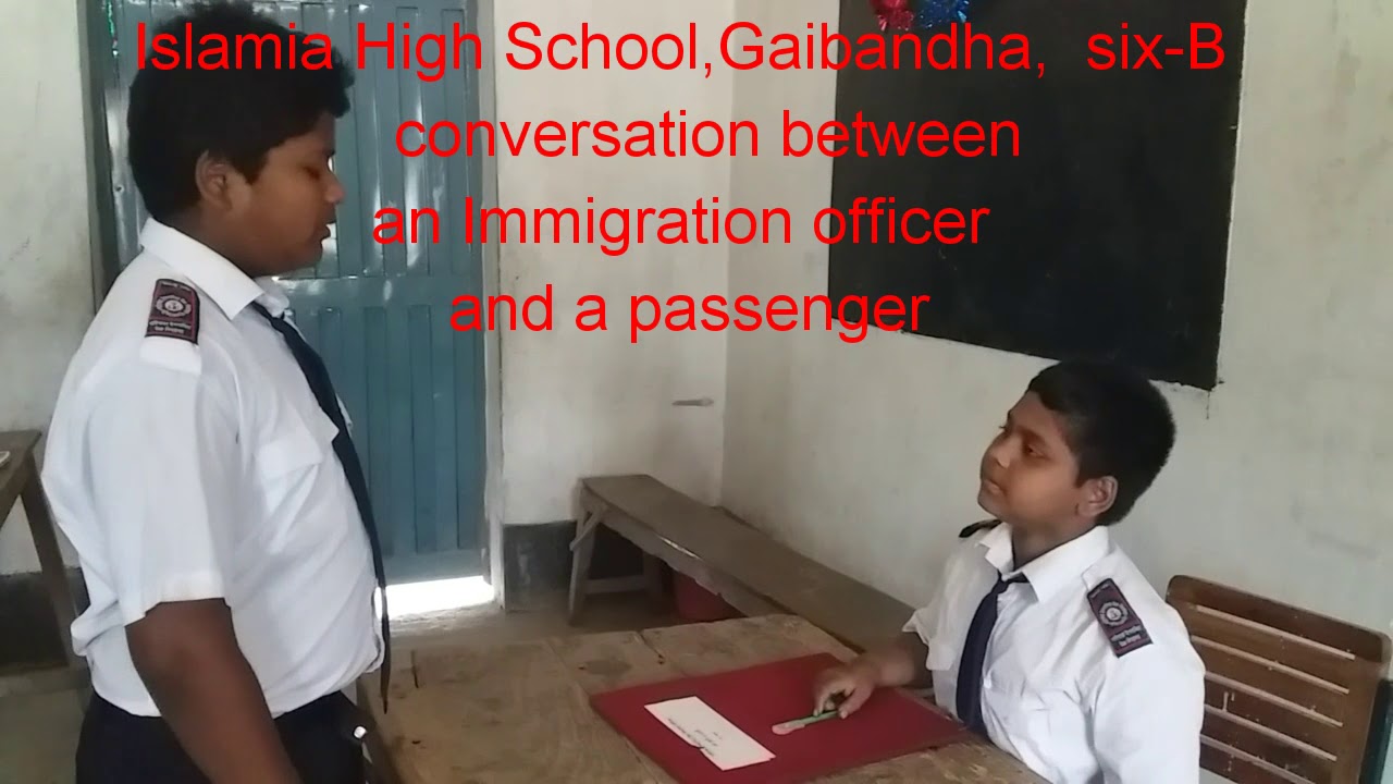 Conversation between an immigration officer and a passenger - YouTube