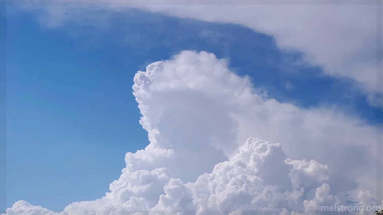 Time lapse of rising cumulus congestus II - anvil formation - YouTube