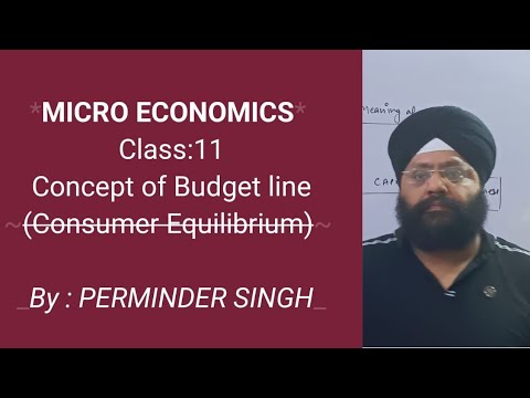 micro Economics | consumer Equilibrium|Budget line|class:11 #economics ...