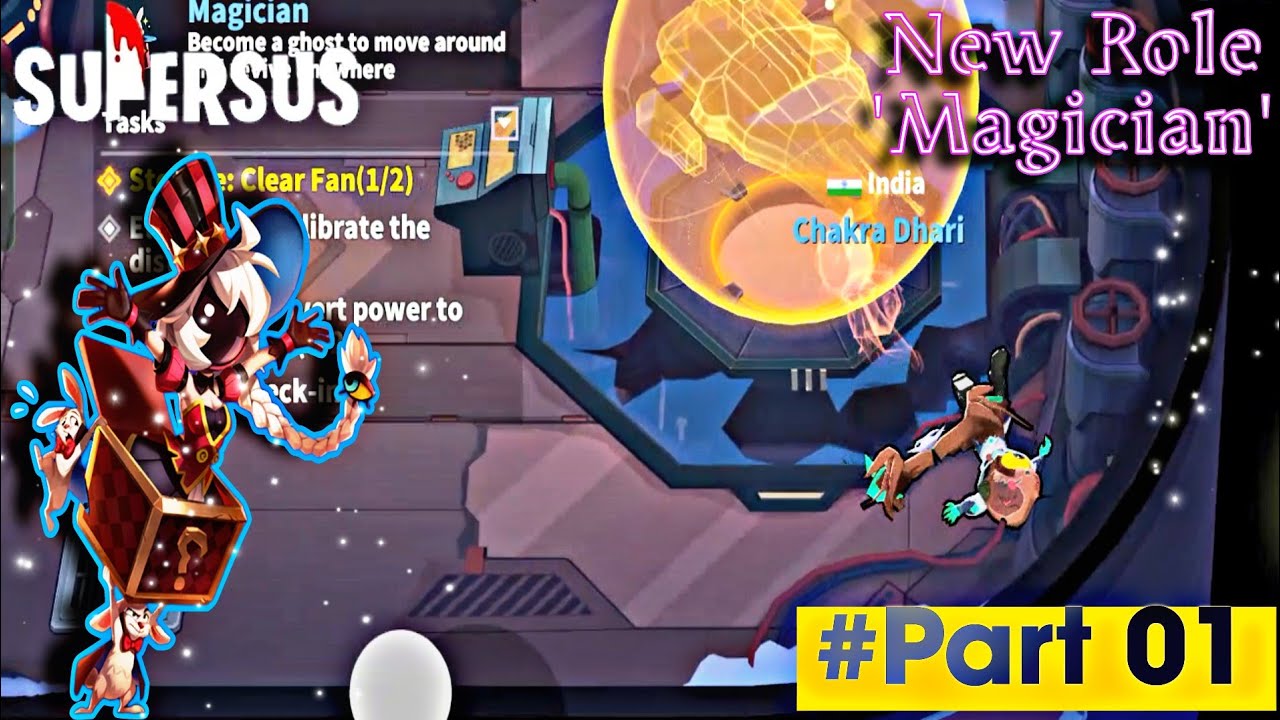 Super Sus New Role 'Magician' Gameplay | Funny | Hindi - YouTube