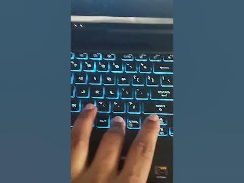How to on off keyboard lights.very easy. - YouTube