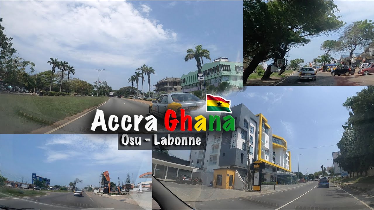 Beautiful Roads In Accra With Enough Tree | Accra Ghana Drive Through ...