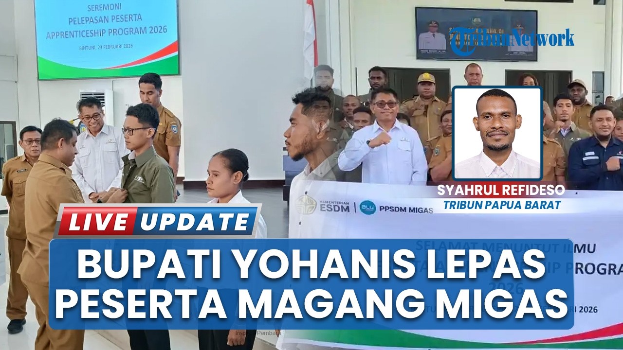 Prosesi Haru Pelepasan Magang Migas Bintuni, Sebanyak 15 Putra-Putri ...