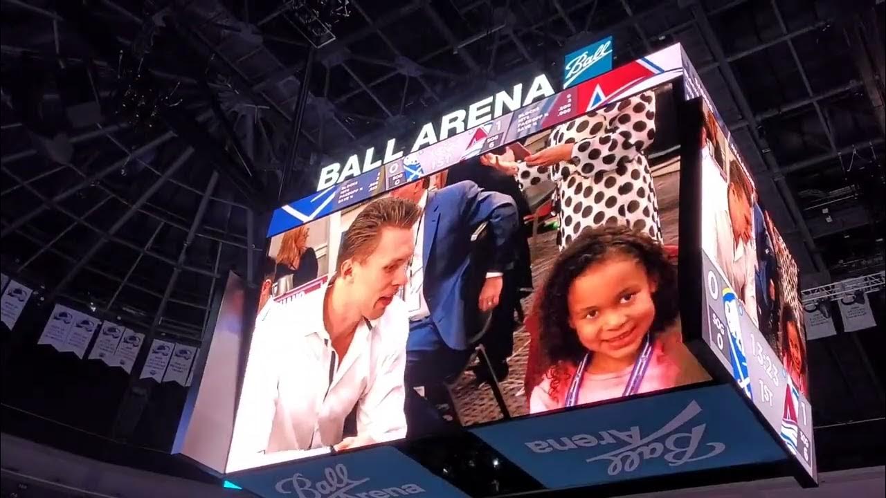 Eric Johnson EJ tribute video at Ball Arena. Colorado Avalanche vs. Buffalo Sabres - 12/13/23 ...