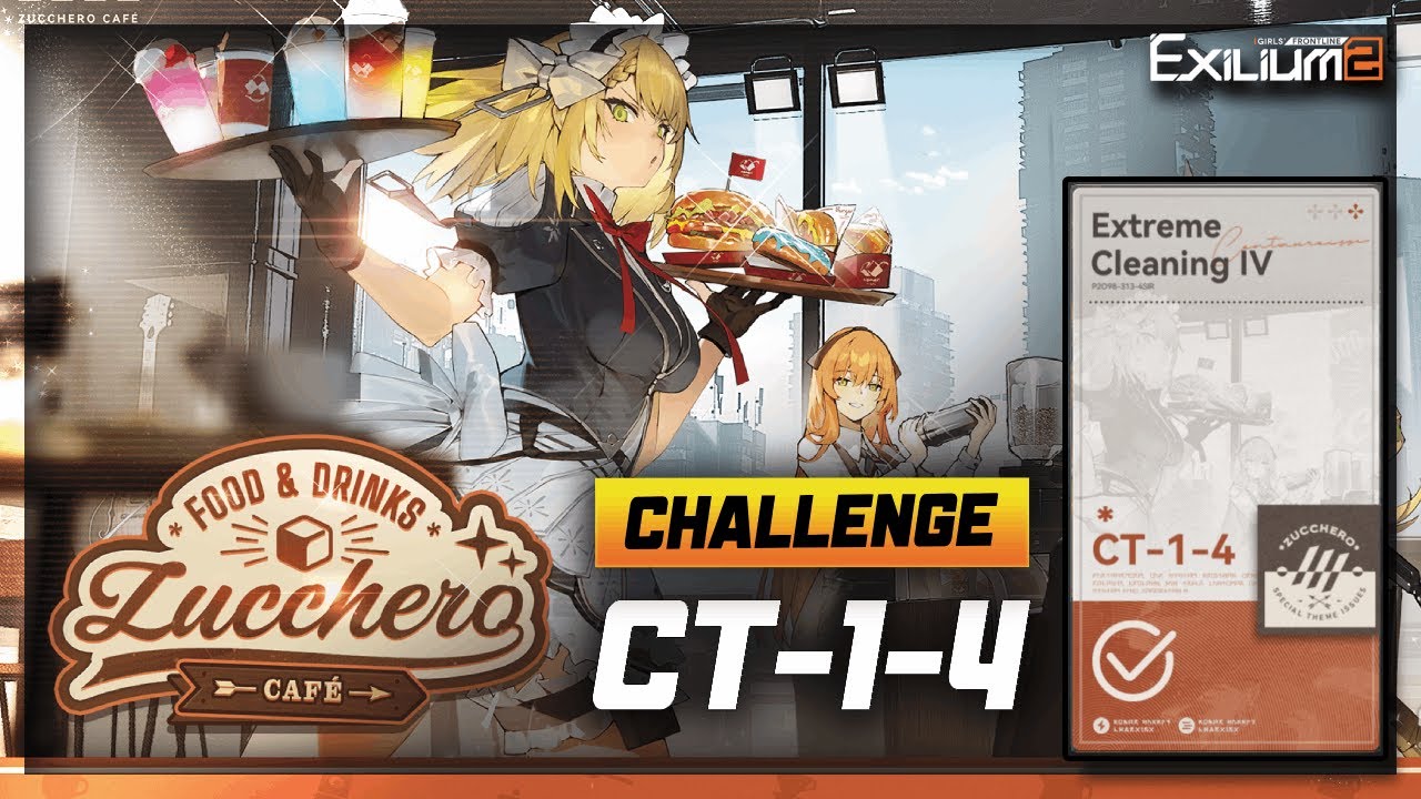 ZUCCHERO CAFE CHALLENGE STAGE-4 (CT-1-4) EASY GUIDE (F2P / BEGINNER) [ GIRLS' FRONTLINE 2 ...