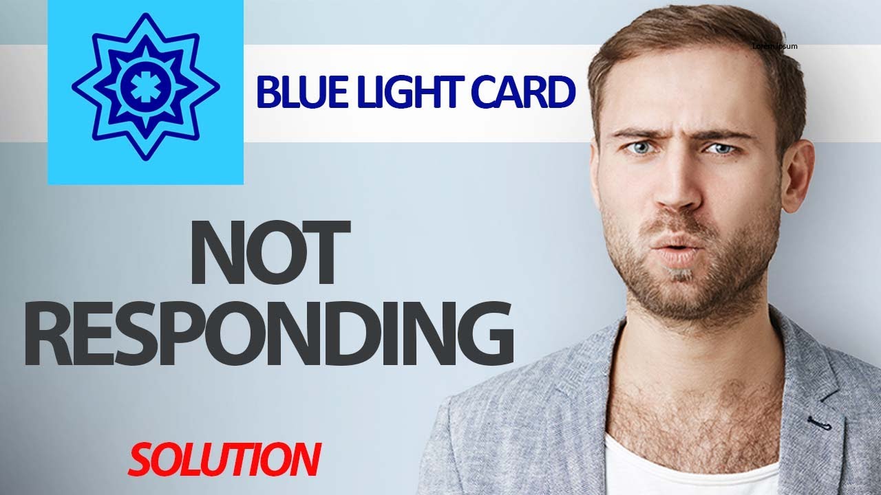 How To Fix Blue Light Card App Not Responding | Step By Step - YouTube