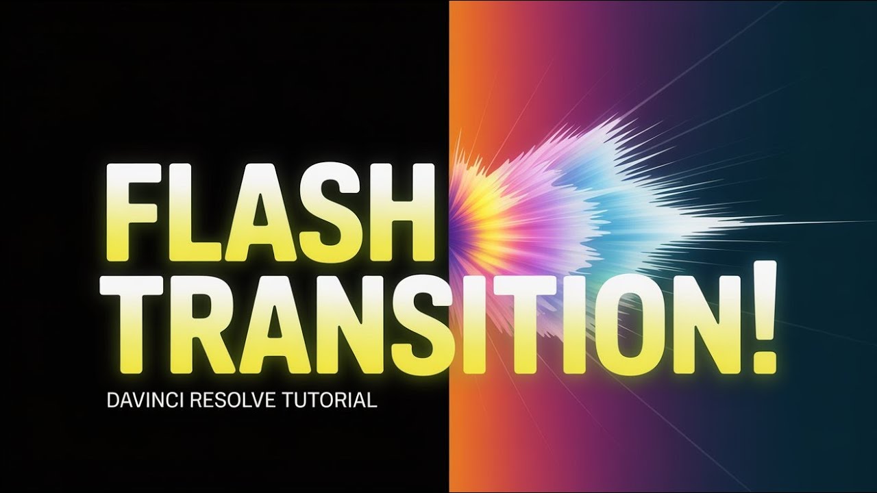 How To Add a FLASH TRANSITION in DaVinci Resolve (Easy Tutorial!) - YouTube