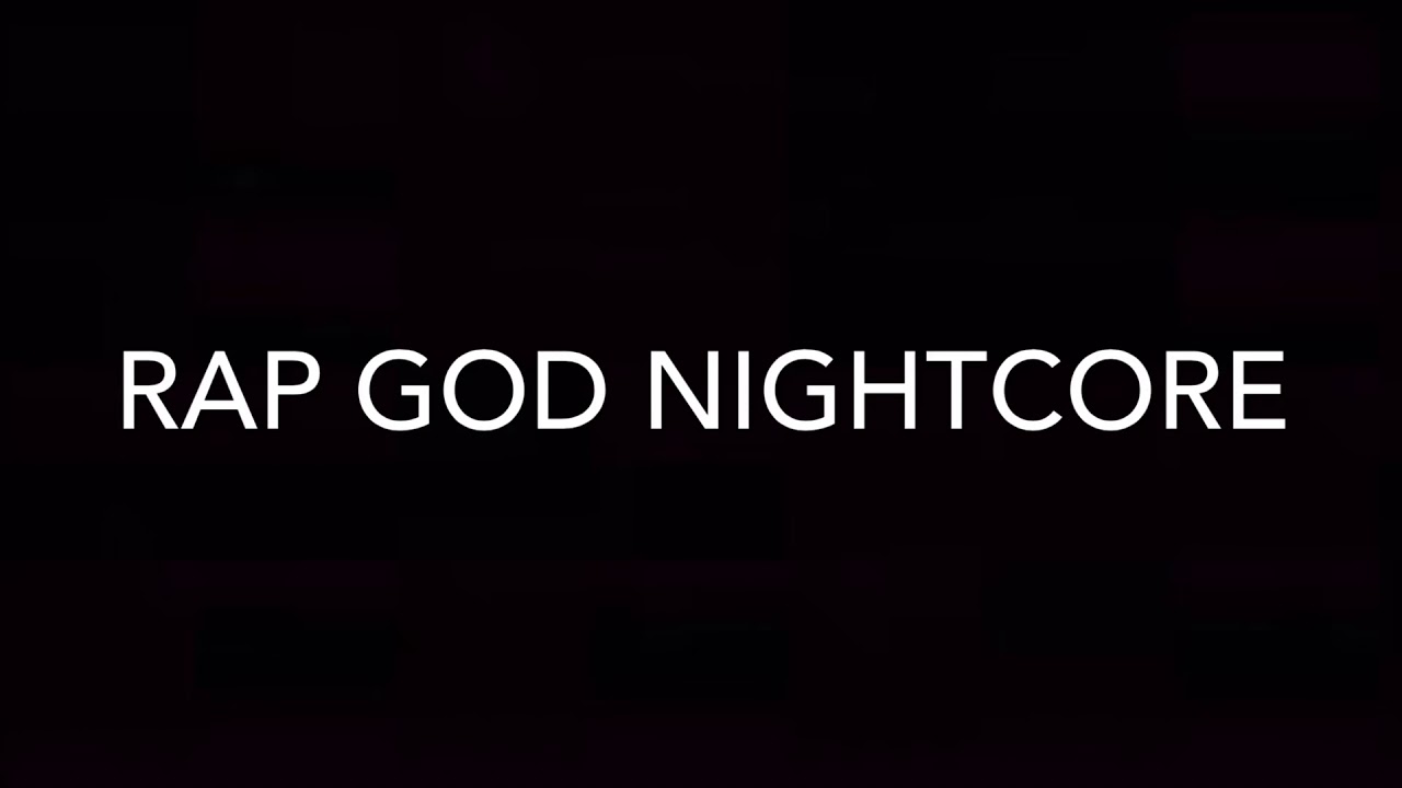 (Nightcore) Rap God by Eminem - YouTube