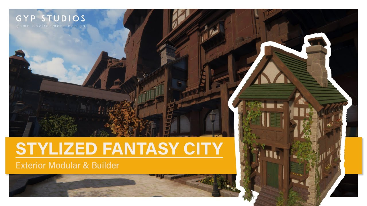 Stylized Fantasy City - Exterior Modular for Unity - YouTube