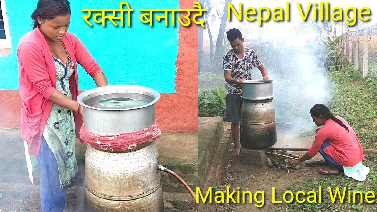 How To Make Local Wine //AlCohol At Home || Making Traditional Way ...
