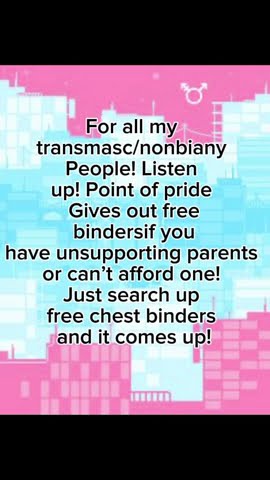 FREE CHEST BINDERS #trans#transmasc#transmasculine #nonbinary#lgbtq# ...