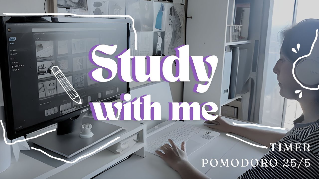 1- HOUR STUDY WITH ME | POMODORO 25/5, Timer | Nature Sounds 🍃 Nature ...
