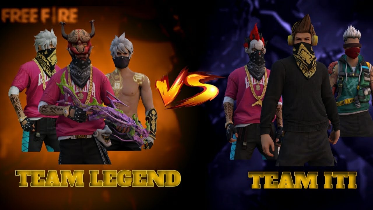 FREE FIRE 4V4 TOURNAMENT GAMEPLAY 🔥🌪 TEAM LEGEND V.S TEAM ITI # ...