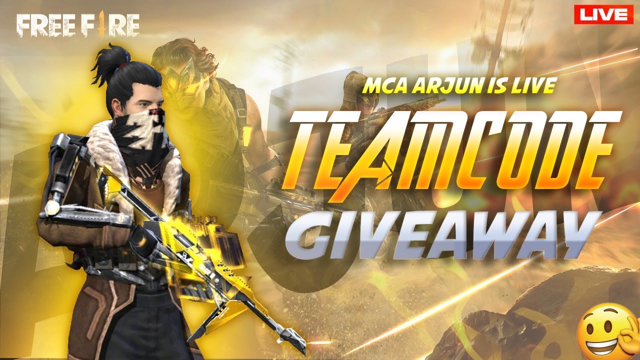 Free fire redeem codes 😍 Free fire giveaways🤟 Arjun is live # ...