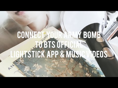 how to: connect army bomb to bts official lightstick app and music videos + app update