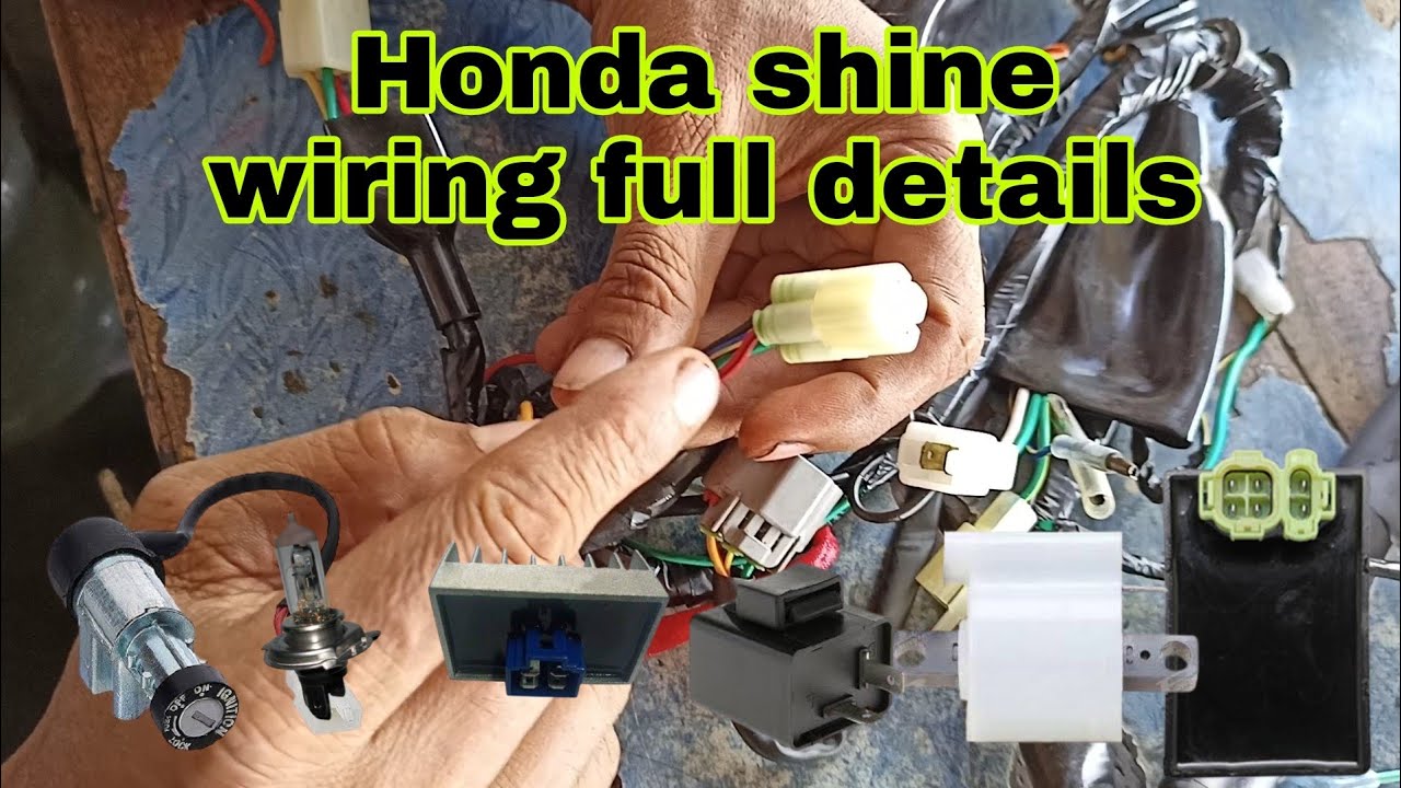Honda shine old model wiring full details होंडा शिने ओल्ड मॉडल वायरिंग ...