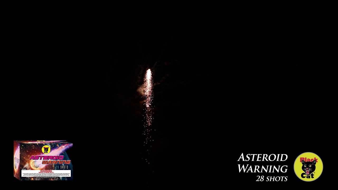 Asteroid Warning - Black Cat Fireworks - YouTube