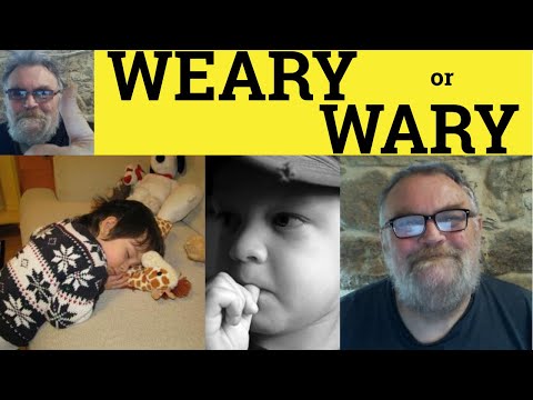 🔵 Wary Vs Weary - Vocabulary Builder 2 - ESL British English ...