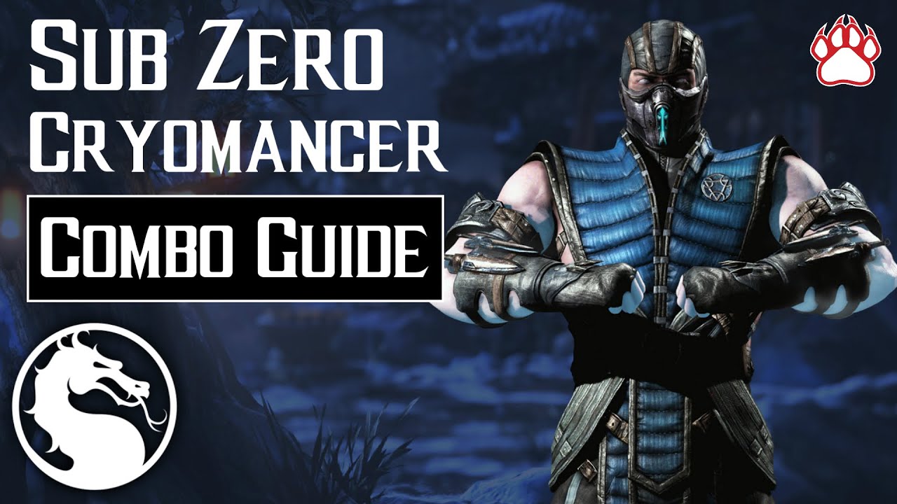 Mortal Kombat X: Sub Zero (Cryomancer) Combo Guide 12%-44% - YouTube