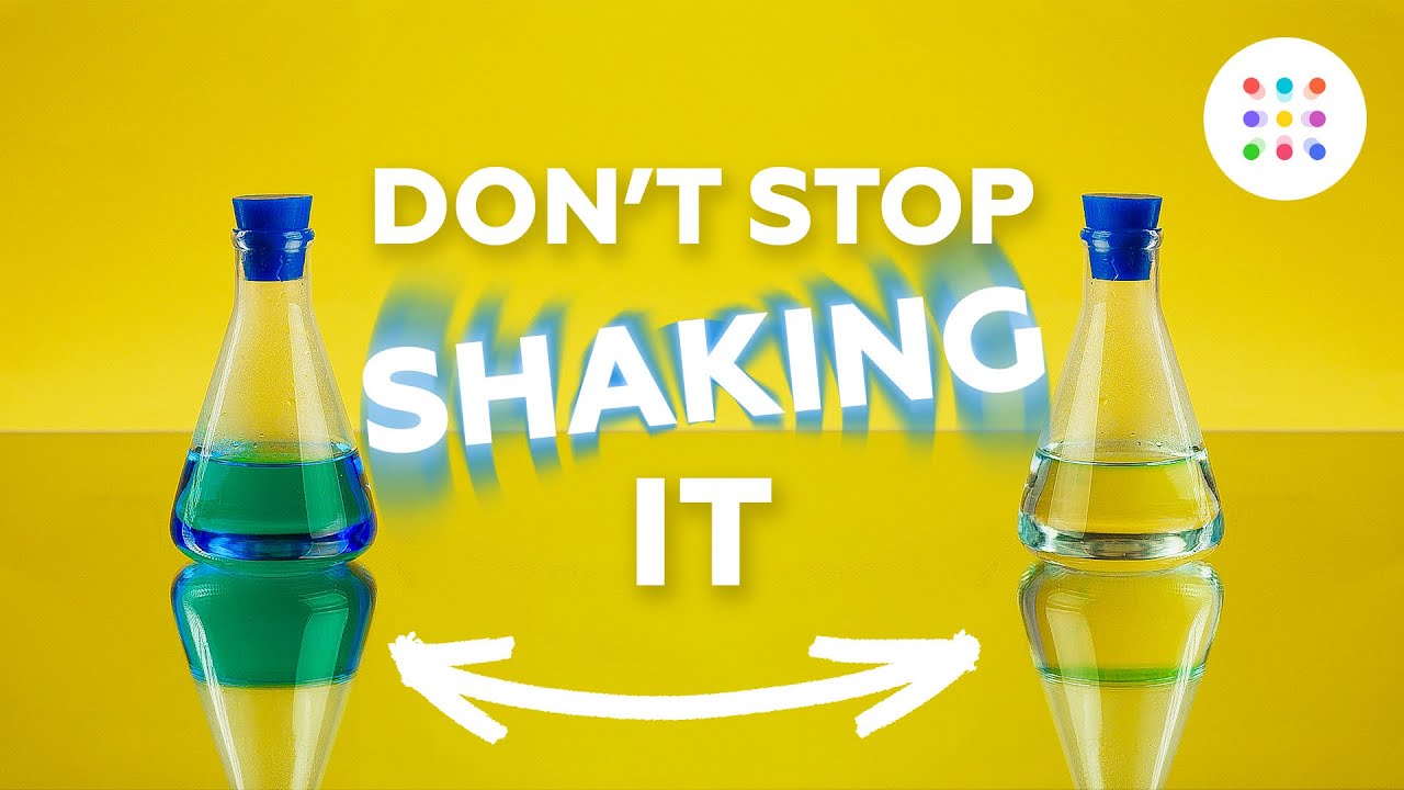 This liquid changes colors when shaken - YouTube