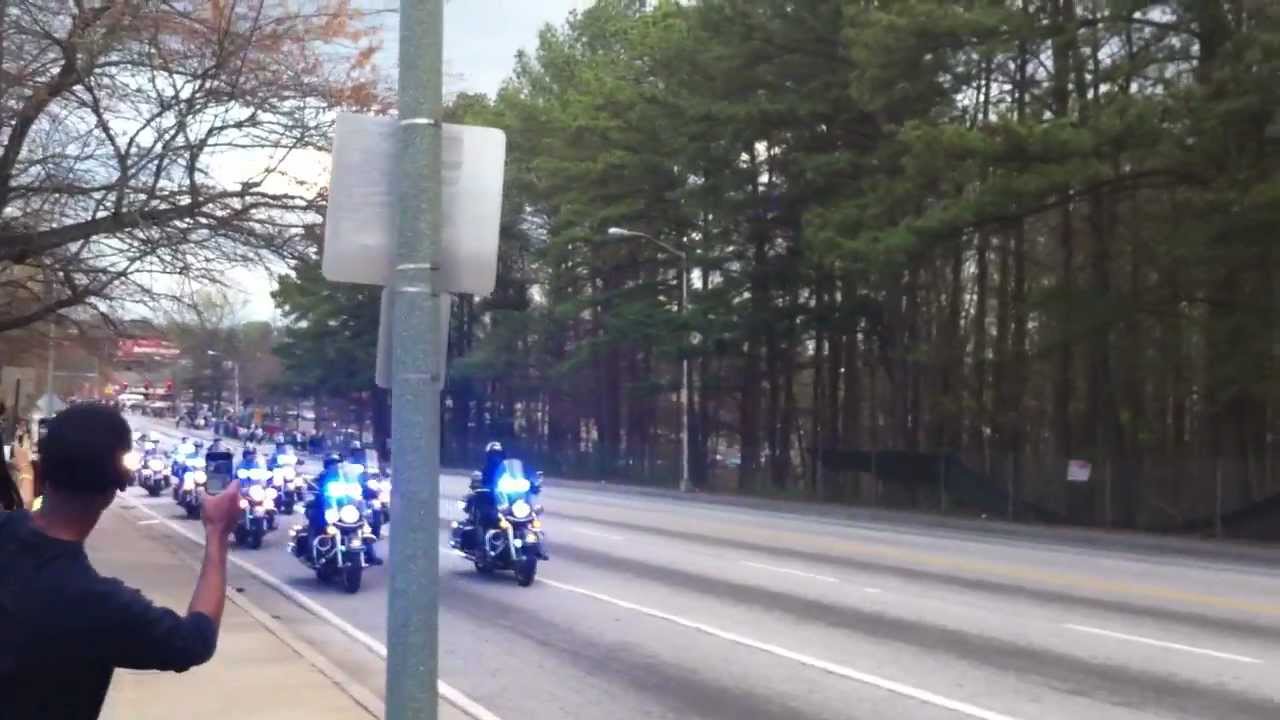 President Obama Presidential Motorcade Ridin thru Southwest Atlanta ...