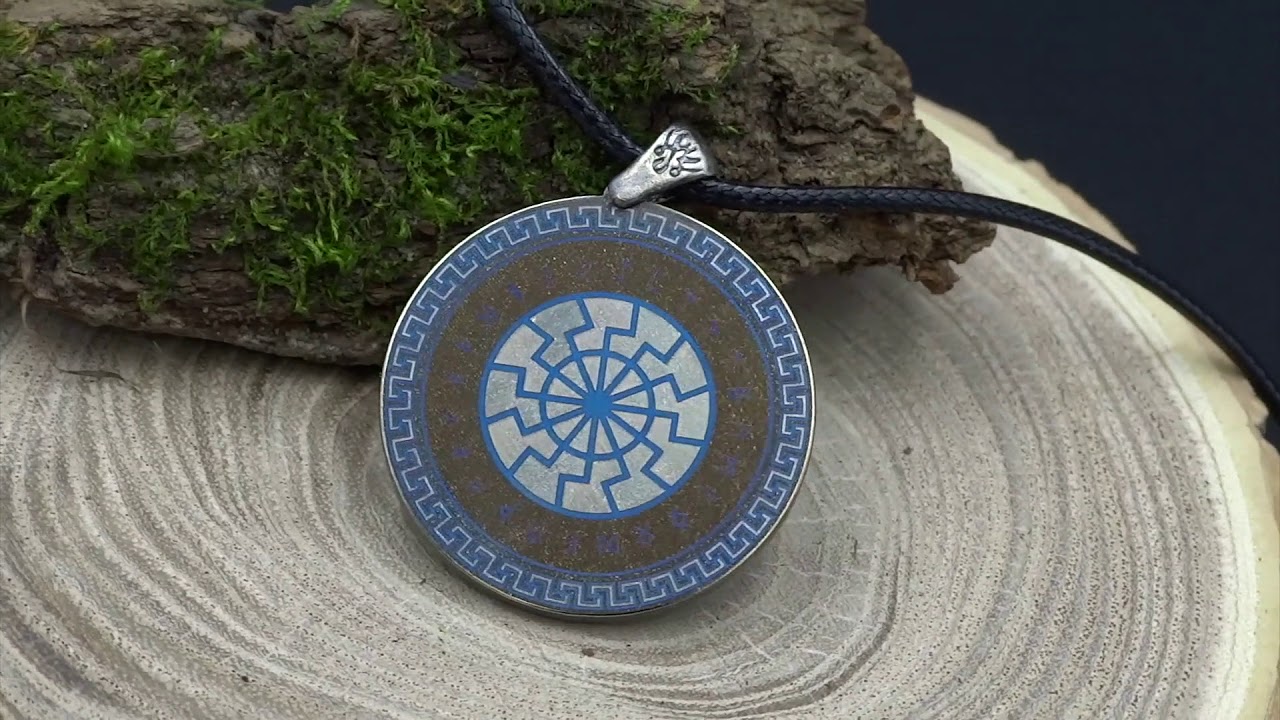 Titanium Black Sun Pendant * Sonnenrad Talisman - YouTube