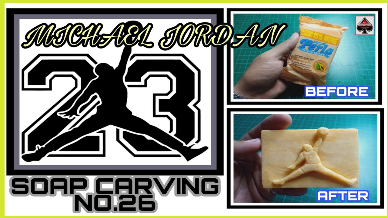 Jordan Soap Carving No.26 | Jumpman | cre ACE zion #perlasoap - YouTube