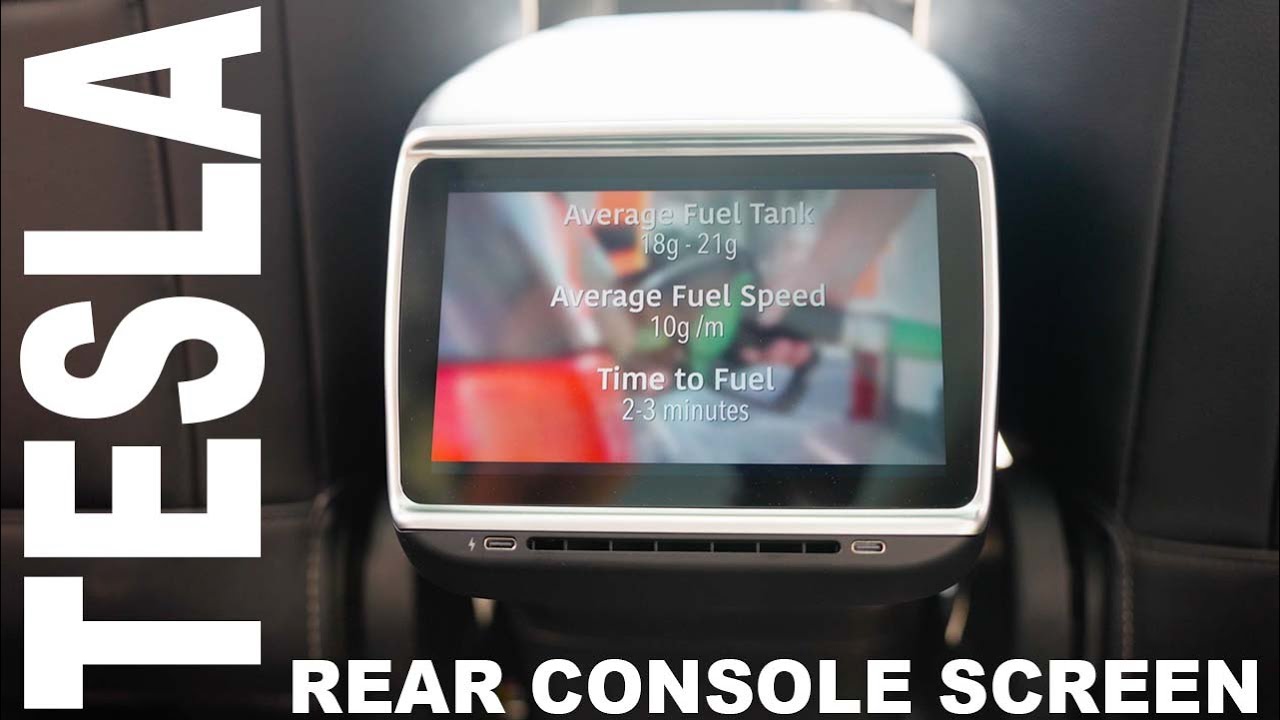 NEW Tesla Rear Console Screen | FINALLY Climate Control And ...