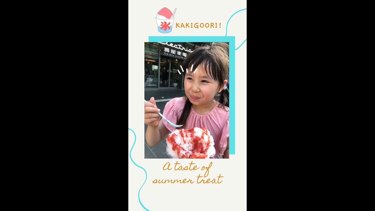 Arisa tried kakigoori (fluffy Japanese snow cone) for the first time in ...