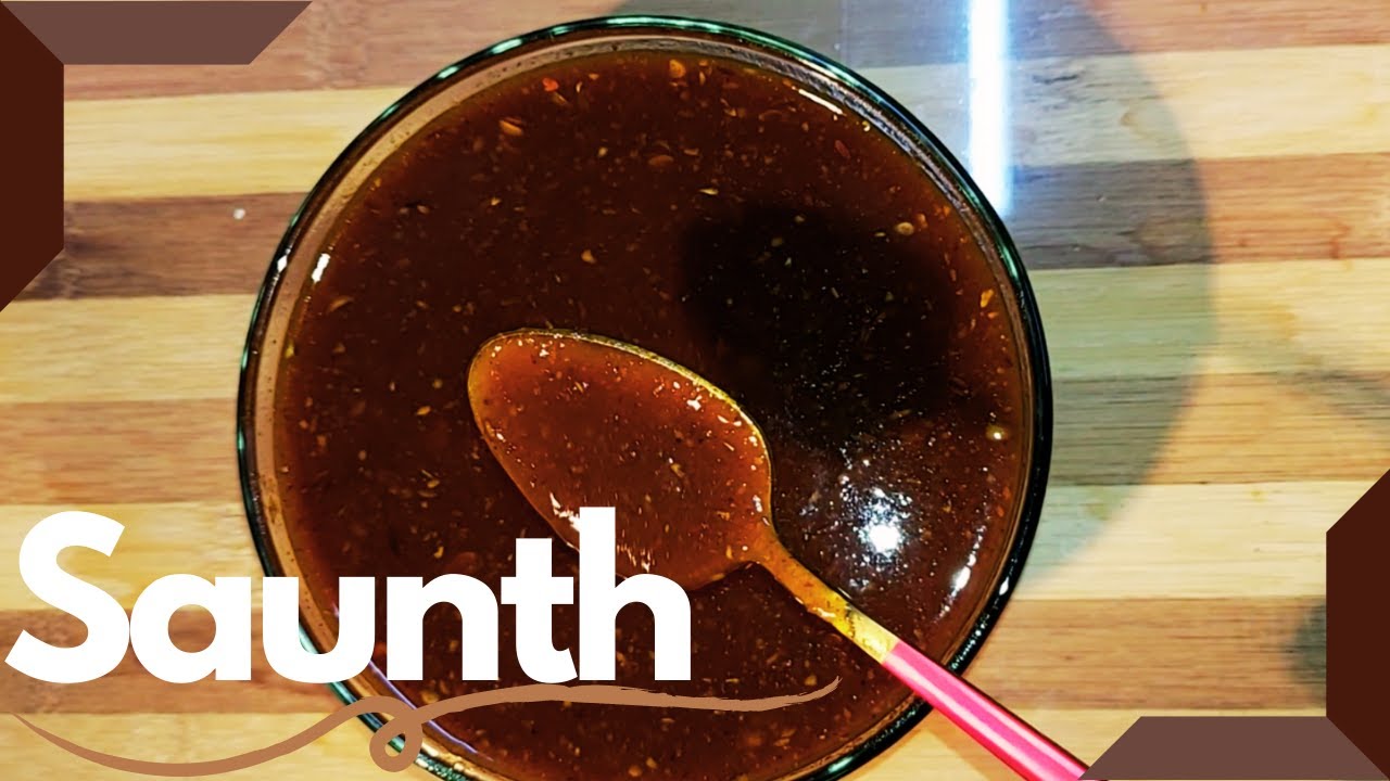 How to make Saunth | Sweet and spicy Tamarind chutnee | Saunth kaise ...