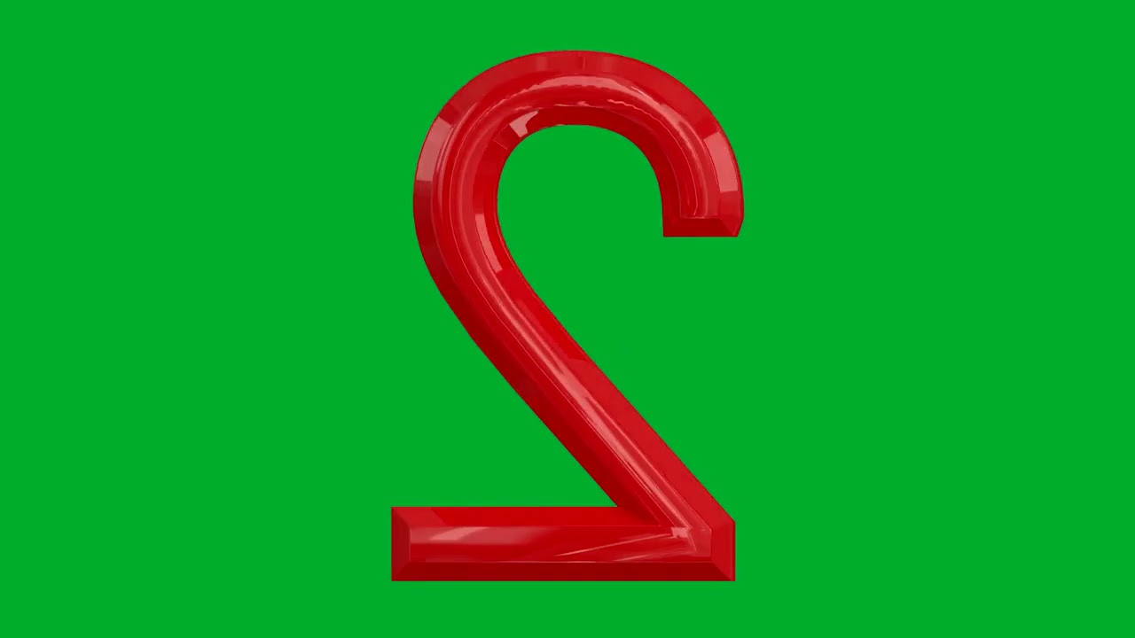 Figure 2 Loop Number Green Screen | Free Download Green Screen Video ...