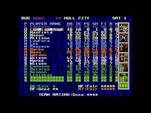 Premier Manager 97 Sega Mega Drive Bug - YouTube