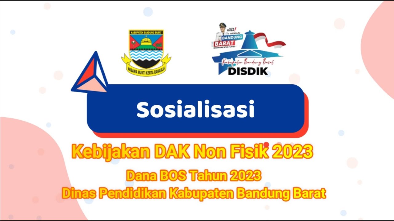SOSIALISASI BOSP 2023 DISDIK KAB. BANDUNG BARAT - YouTube