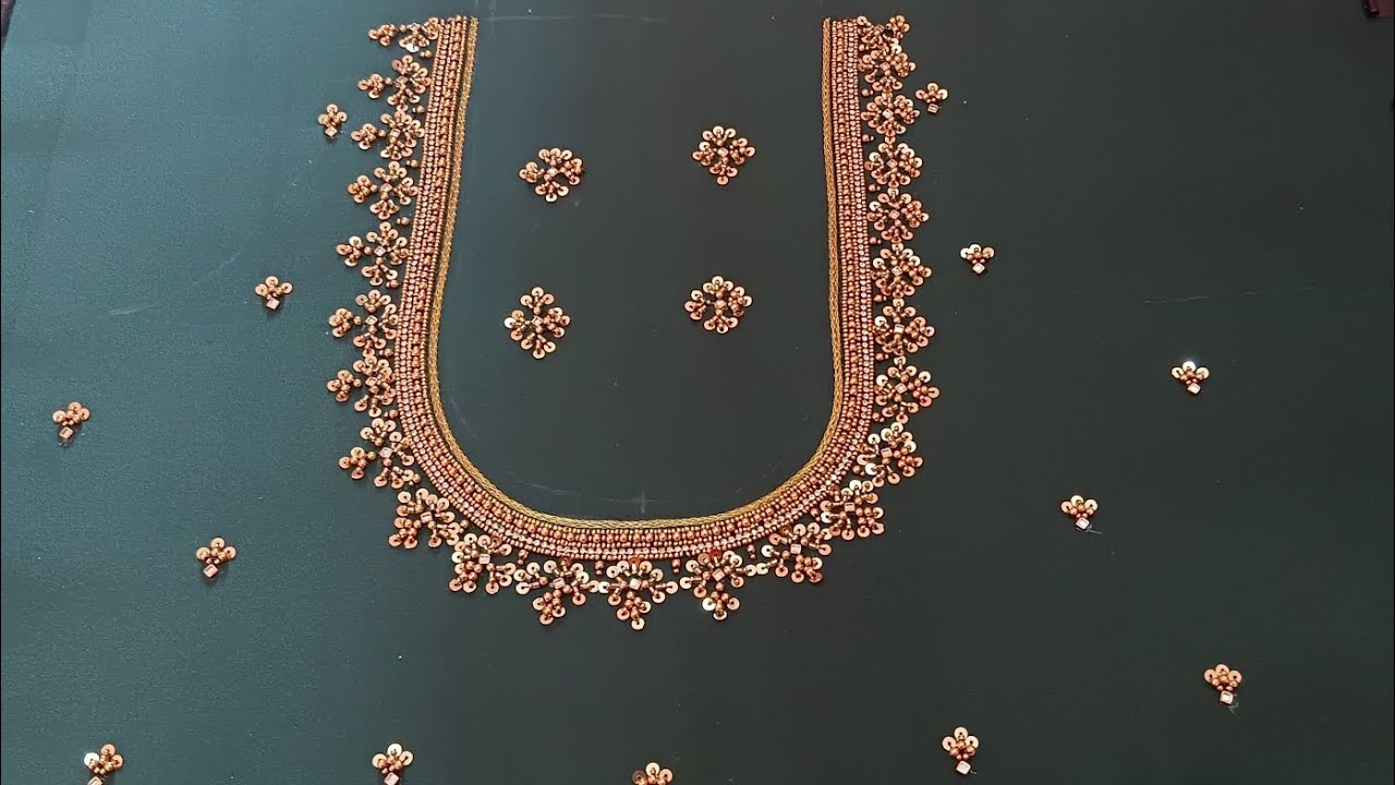 😍Full tutorial for an unique cutthana chamiki using glitering design ...