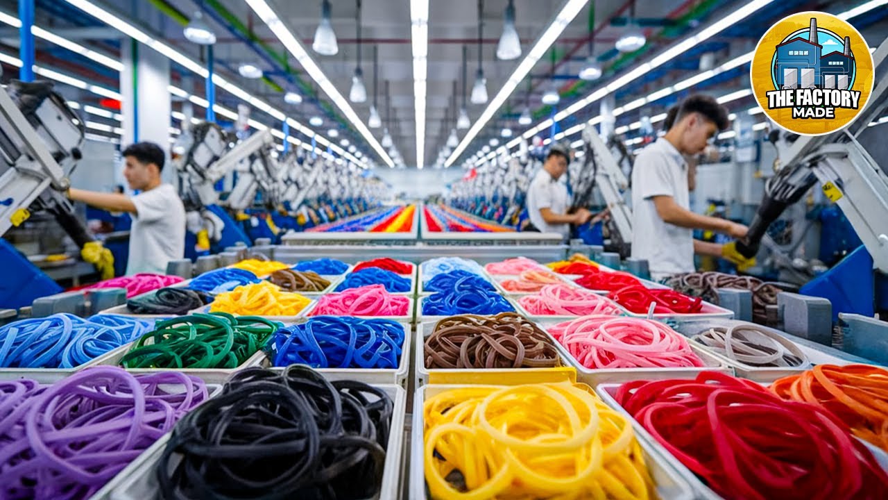 How Billions of Elastic Bands are Made in 1 Day ? || The Factory Made ...