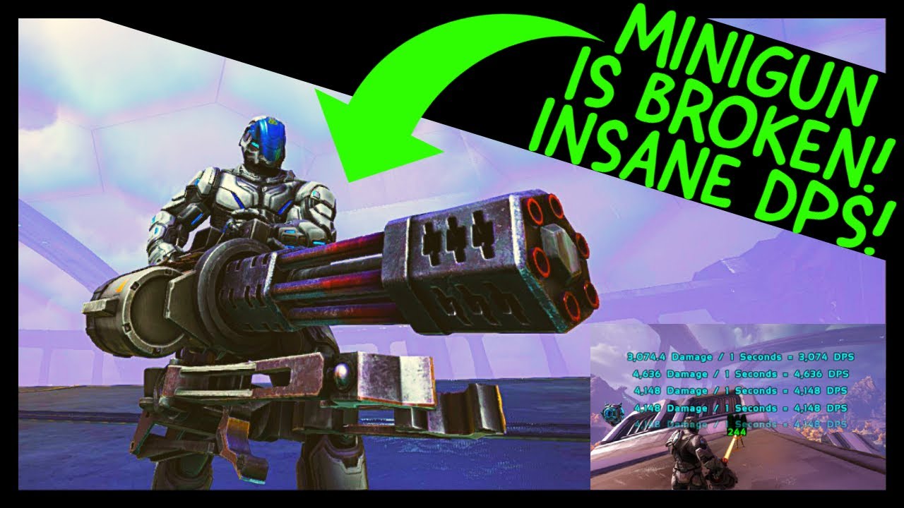 MINIGUN IS BROKEN! INSANE DPS AND SHOOTING AROUND CORNERS!!!!! - YouTube