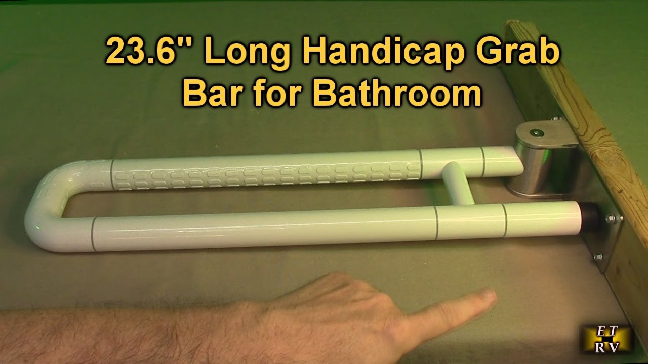 REVIEW Modunful 23.6" Long Handicap Grab Bar for Bathroom, Flip Up ...