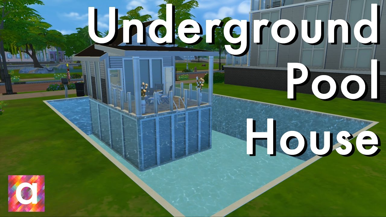 Underground Pool Home Sims 4 Build - YouTube