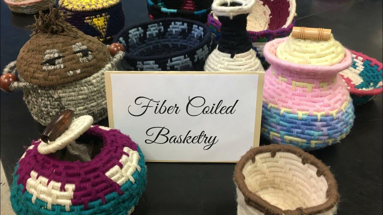 How to weave a basket - Fiber Coiled Basketry Part 1 - YouTube