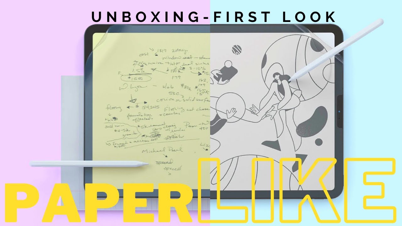 Paperlike 2 for iPad pro 2020 12.9 inch - First Impressions and review - YouTube