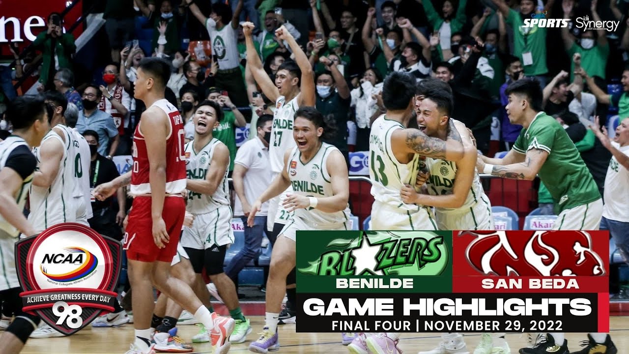 NCAA Season 98 |Game Highlights: Benilde vs San Beda | Final Four - YouTube
