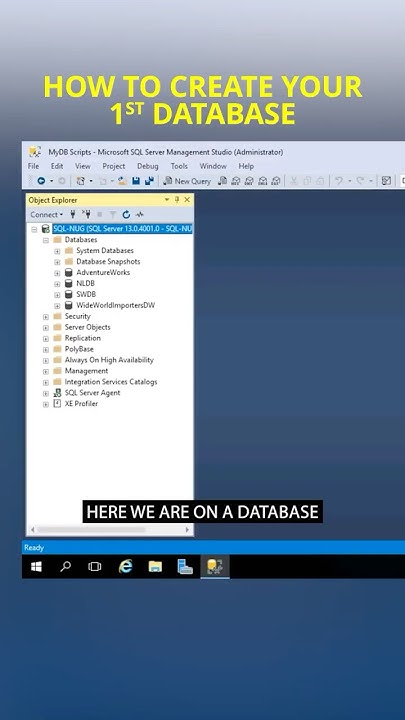 How to Create Your First Database - YouTube